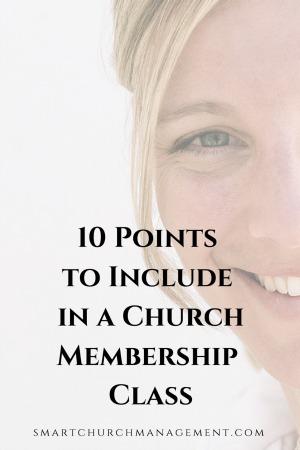 10 Points to Include in a Church Membership Class