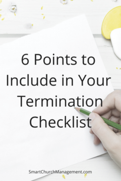 Termination Checklist Template - 6 Points to Include in Your ...