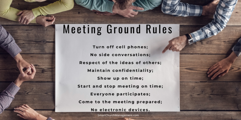 What are Meeting Ground Rules? - Smart Church Management