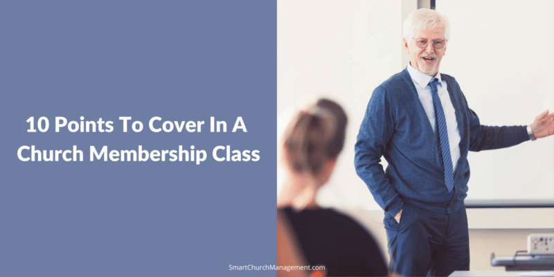 Church Membership Class - Smart Church Management