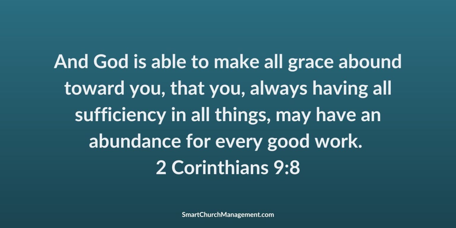 Bible Verses About God's Grace - Smart Church Management