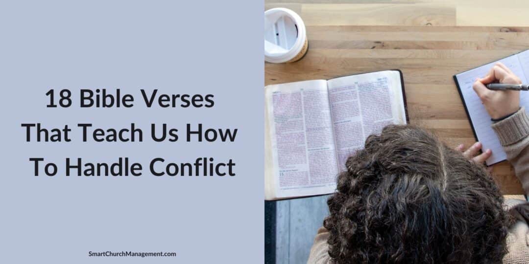 18 Bible Verses About Conflict - Smart Church Management
